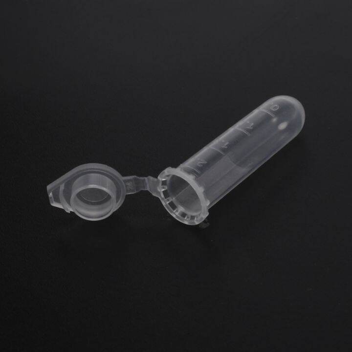 1000Pcs 2Ml -Centrifuge Tube Test Tube Vial Clear Plastic Vials ...