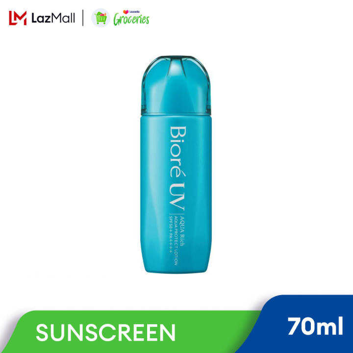 BIORE UV AQUA RICH AQUA PROTECT LOTION SPF 50+ PA++++ 70ML | Lazada