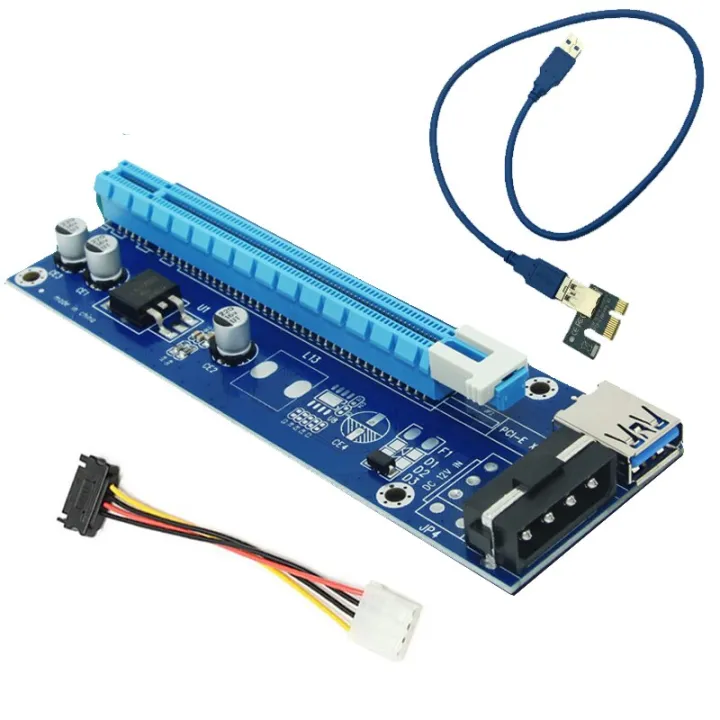 Pci Cable Extension PCI-E 1x To PCI-E 16x Powered USB 3.0 Extender ...