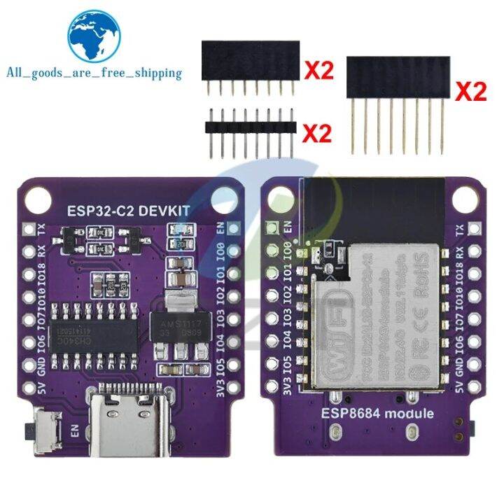 TZT Wemos D1 Mini ESP8266 ESP32 ESP32-C2 ESPC2-12 Devkit Serial WIFI ...
