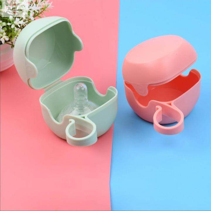 HJDJ ที่จับภาชนะจุกนมหลอกพลาสติกท่องเที่ยวกลางแจ้งความจุขนาดใหญ่กล่อง ...