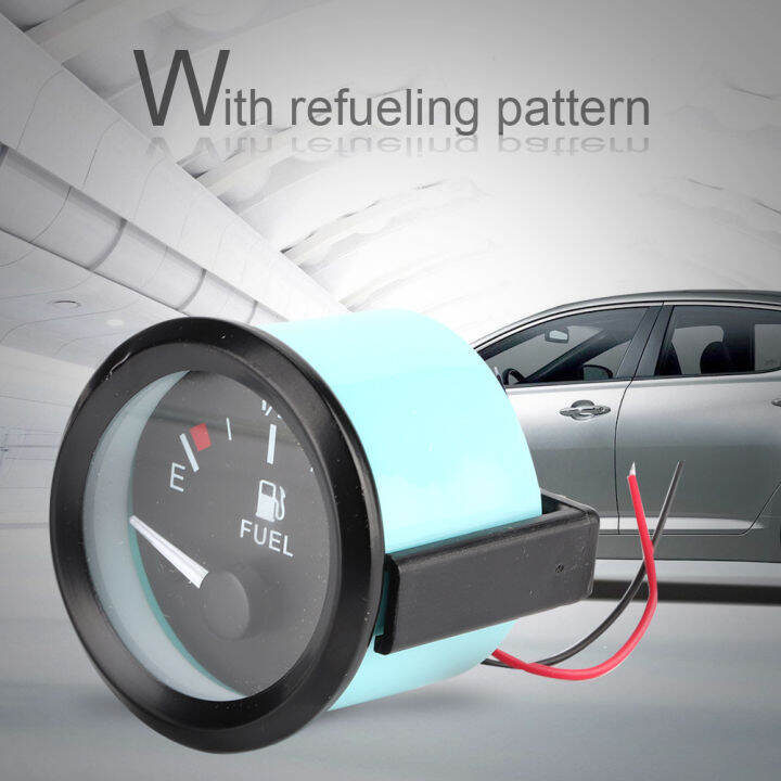 Fuel Level Gauge 52mm Universal Car Fuel Level Gauge LED Digital E-1/2 ...