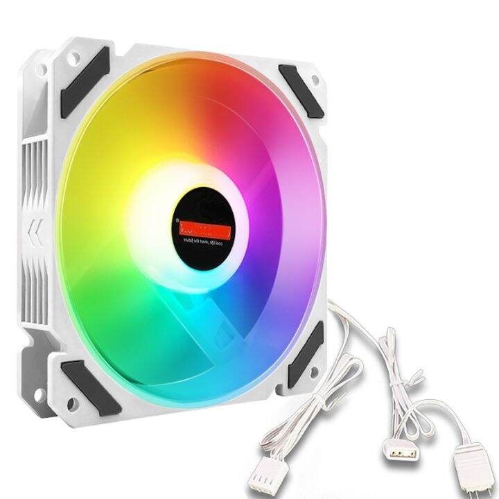Coolmoon RGB Fan AURA SYNC 5v 3pin PC Cooler ARGB 4pin PWM PC 120mm Fan ...
