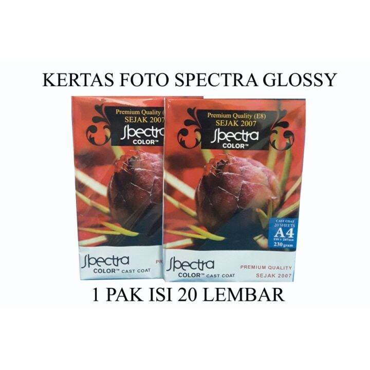 KERTAS / PAPER SPECTRA GLOSY 230 A4 | Lazada Indonesia