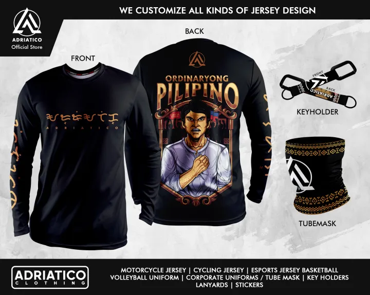 Kalayaan Koleksyon "ORDINARYONG PILIPINO" Motorcycle Riding Jersey | Longsleeve : T-Shirt ...