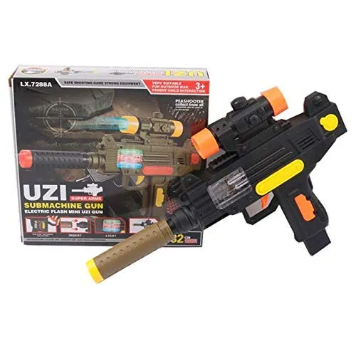 UZI Super Arms SubMachine Gun Electric Flash Mini Uzi With Light And ...