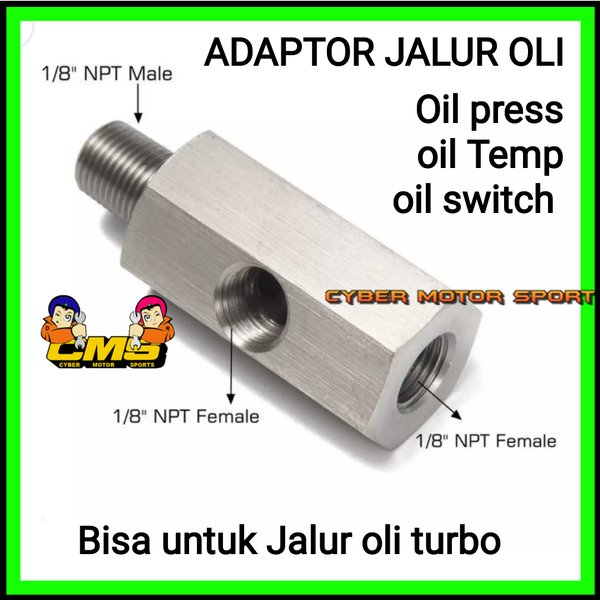 Adaptor sensor oli mesin. oil press. Oil temp. temperatur. tekanan ...