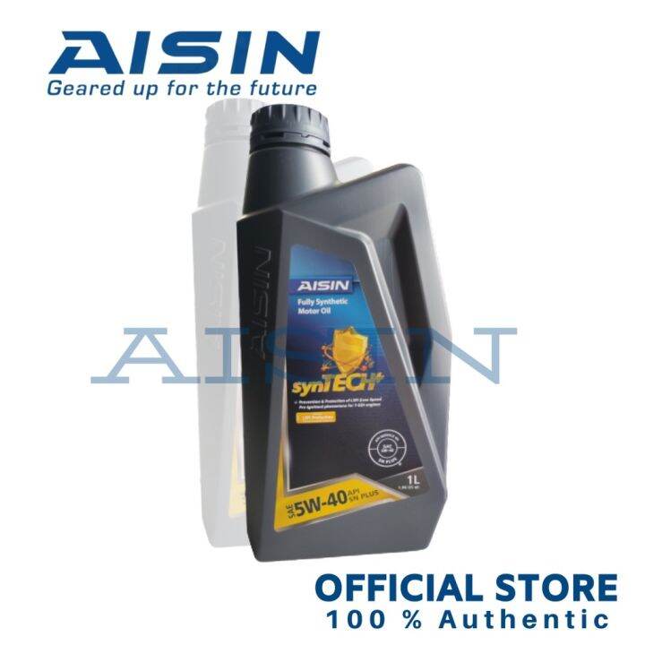 Aisin 5W40 FULLY SYNTHETIC Engine Oil/Motor Oil (GAS / DSL) 1LITER ...