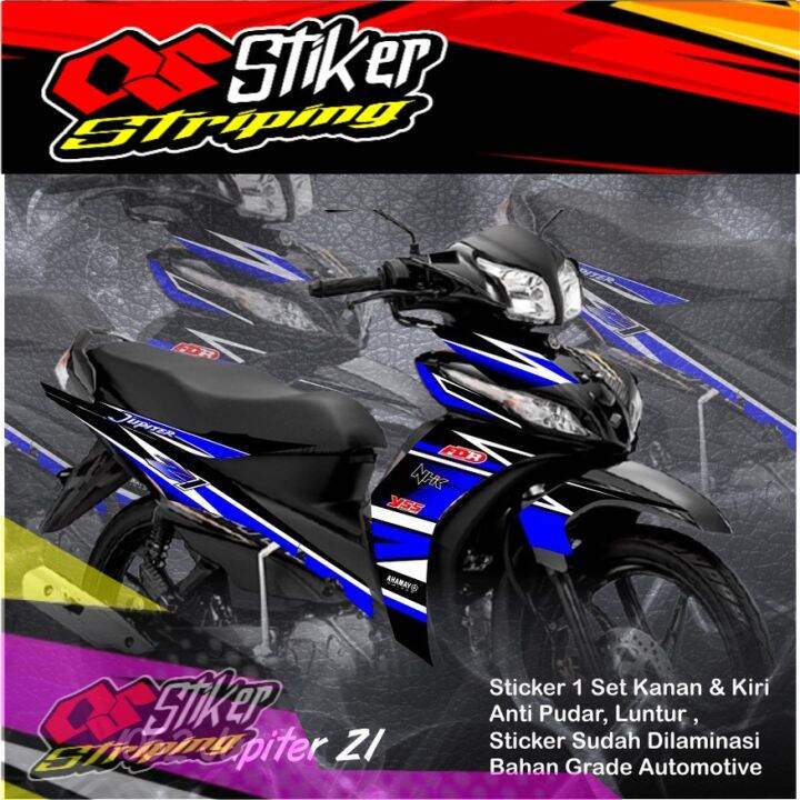 1062 Stiker Striping Jupiter Z1 Grafik Simpel Warna Variasi | Lazada ...