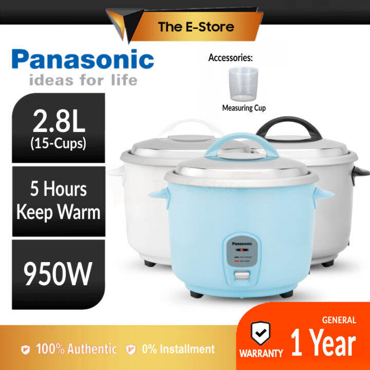 Panasonic SR-E28 Large 2.8L Conventional Rice Cooker (removable lid ...