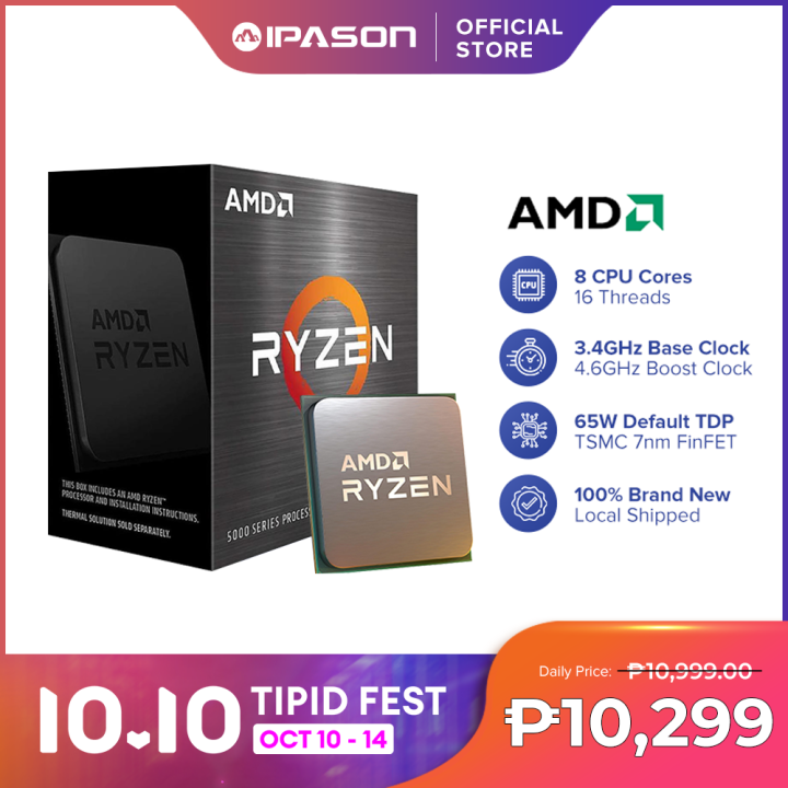 Ipason AMD Ryzen™ 7 5700X Desktop Processor (Socket AM4, CPU Cooler not Included) | Lazada PH