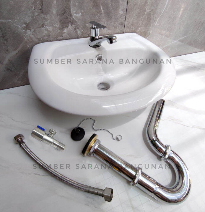 Wastafel Washtafel Set Murah / Westafel Volk P01 / Complete Set ...