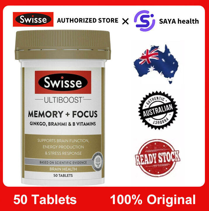 Swisse Ultiboost Memory + Focus 50 Tablets | Lazada