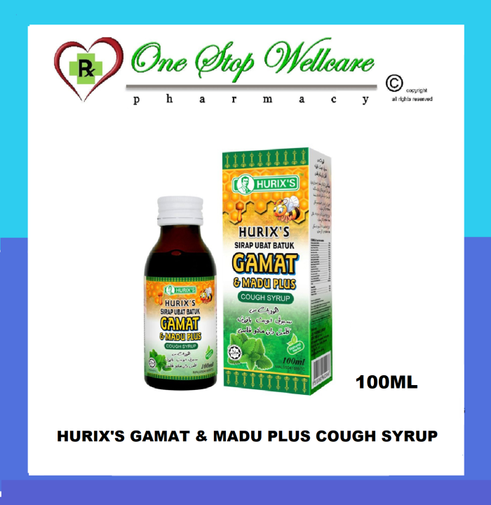HURIX'S GAMAT & MADU PLUS COUGH SYRUP 100ML (EXP:05/2025) | Lazada