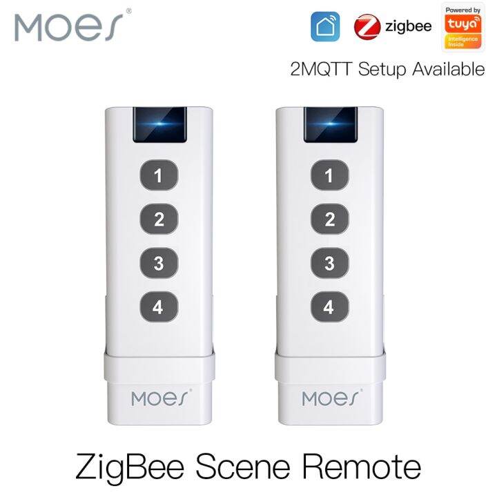 MOES Zigbee Smart House Wireless Scene Switch 4 Gang Remote Portable ... MOES Zigbee Smart House Wireless Scene Switch 4 Gang Remote Portable ...