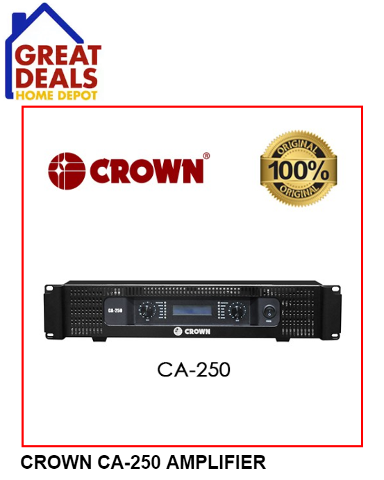 GREAT DEALS CROWN CA-250 POWER AMPLIFIER | Lazada PH