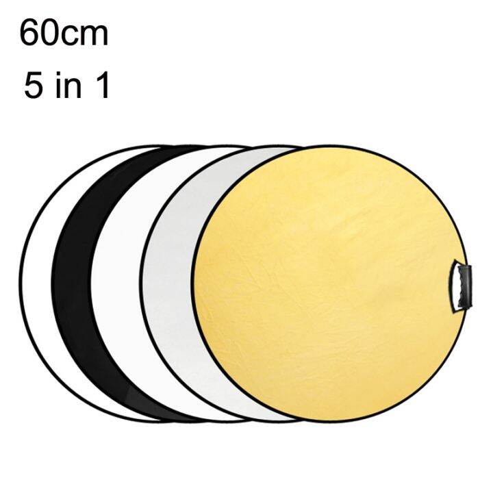 Selens 5 In 1 Folding Reflector Board, Size: 60cm Round | Lazada PH