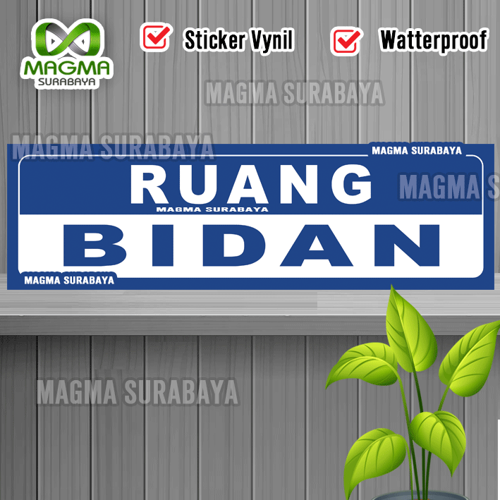 Stiker Ruang Bidan - Rumah Sakit - Rumah Bersalin - Poli Klinik ...