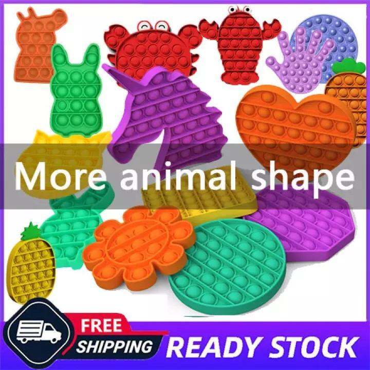 Pop it Fidget Toy among us unicorn Square Shape Bubble Sensory Push ...