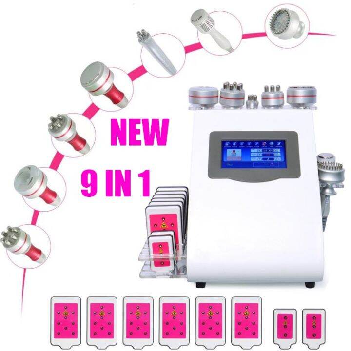 9 in 1 40K Cavitation RF Ultrasonic Lipo Laser Fat Weight Loss Body ...