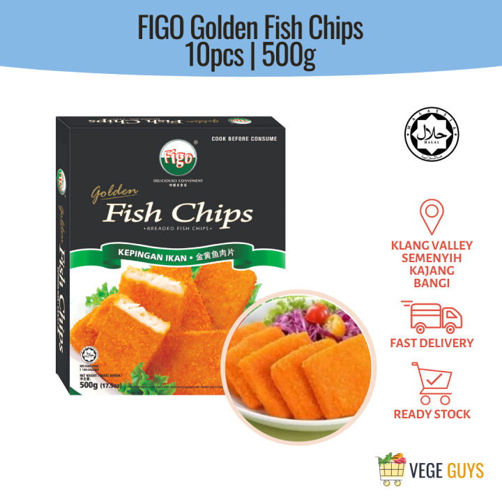 FIGO Golden Fish Chips 金黄鱼肉片 (10pcs, 500g) | Lazada