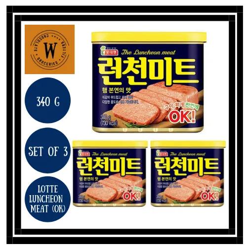LOTTE Ham Korean Luncheon Meat - 340G (SET OF 3) | Lazada PH