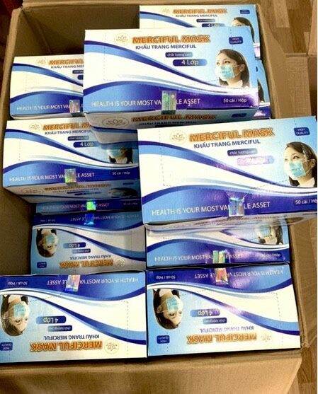 Khẩu Trang Y Tế Kháng Khuẩn 4 lớp Loại I MERCIFUL MASK ( 50cái/Hộp ...
