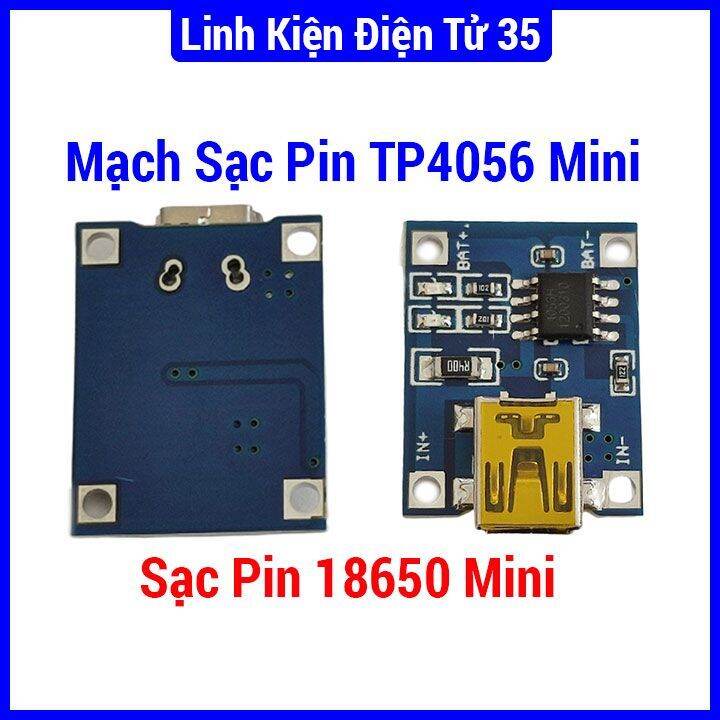 Mạch sạc pin TP4056 - 18650 mini điện áp 5V dòng điện 1000mA | Lazada.vn