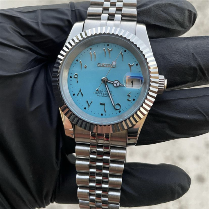 Modified watch Arabic dial Japan movement NH35 automatic mechanical ...