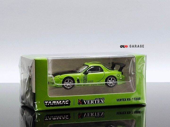 VERTEX RX-7 FD3S Light Green 1:64 (TARMAC WORKS) | Lazada.co.th