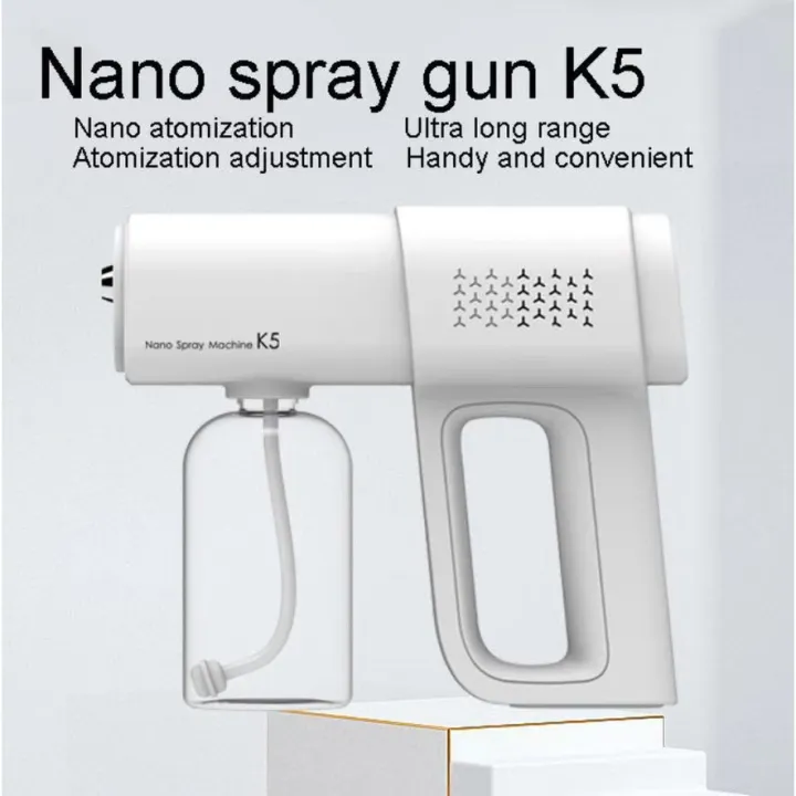 Nano sprayer K5 wireless spray sterile gun USB hand-held blue steam spray machine | Lazada.co.th