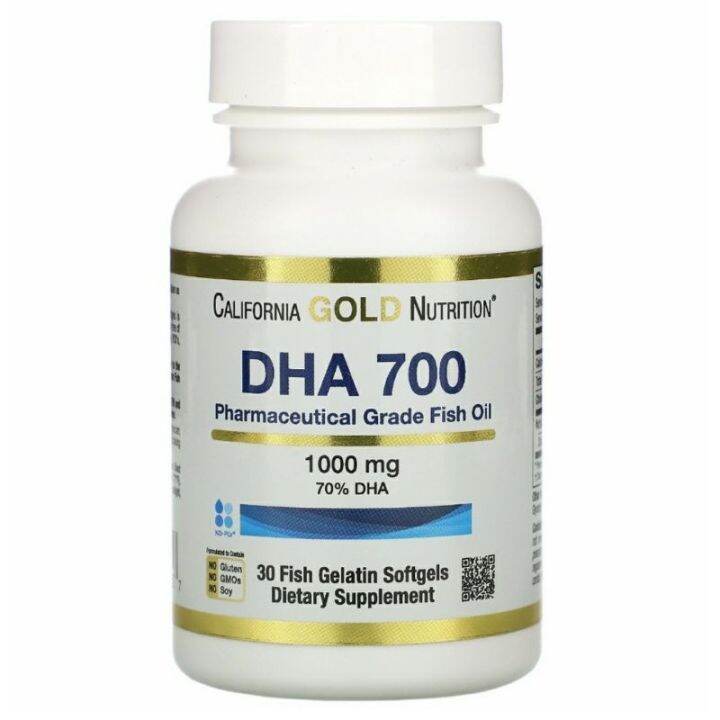 California Gold Nutrition DHA 700 Fish Oil Pharmaceutical Grade 1000 mg ...