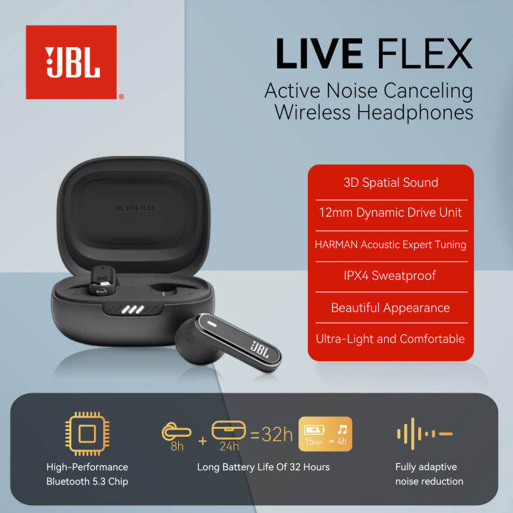 สำหรับ True Wireless แบบสด JBL แบบหูฟังบลูทูธไม่มีเสียงรบกวนแบบแอคทีฟ ...
