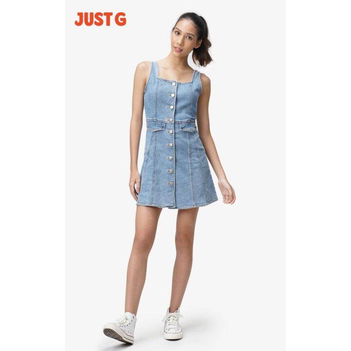 Just G Teens' Denim Flared Short Dress | Lazada PH
