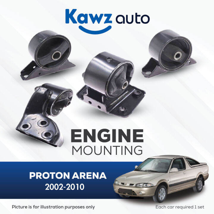 KAWZ PROTON ARENA (2002-2010) ENGINE MOUNTING - [SET] | Lazada