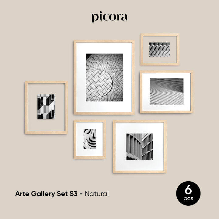 PICORA ARTE Gallery Set S3-Frame Pigura Bingkai Foto Dinding-6pcs ...