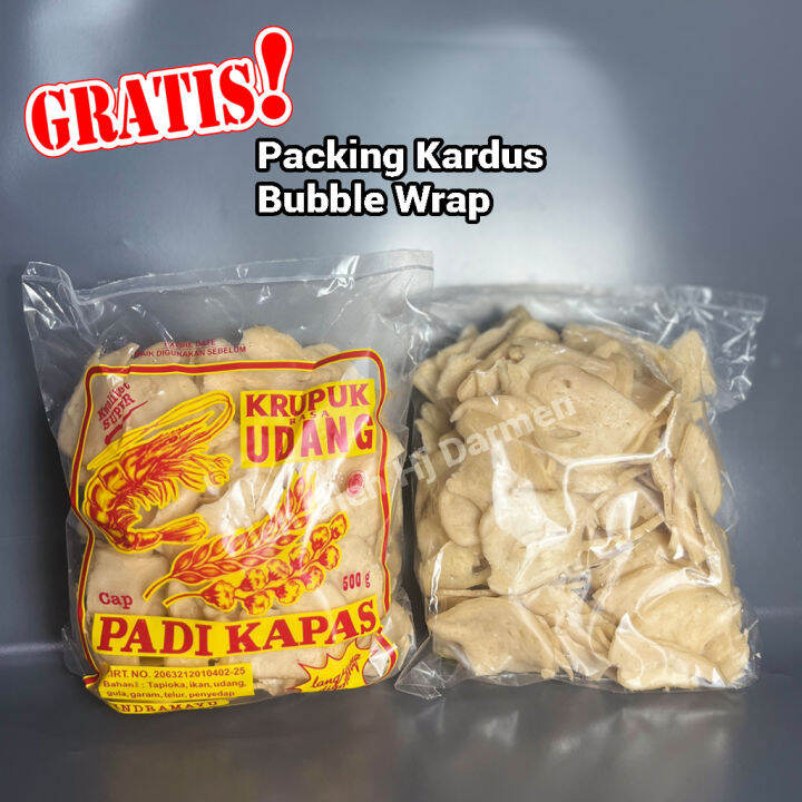 Kerupuk Udang Cap Padi Kapas 500gram Sirihan Khas Indramayu | Lazada ...