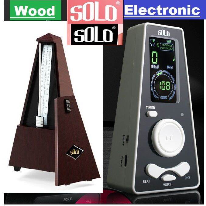 Electronic Metronome, WOOD PREMIUM SOLO BRANDED Mechanical Metronome ...