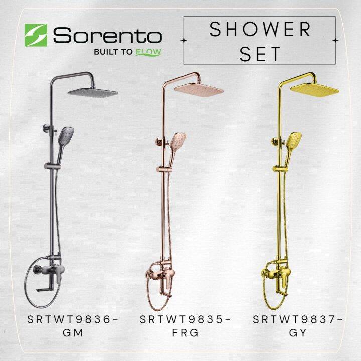 [SAKURA MARK] SORENTO Bathroom 3-Ways Exposed Shower Set c/w 3 ...