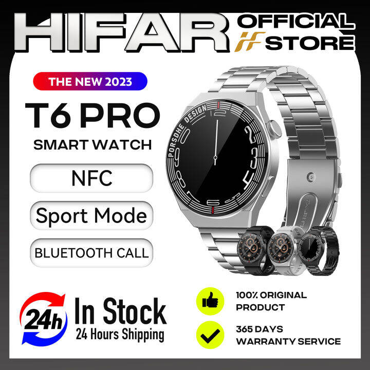 T6 PRO Round Full Touch Reloj Inteligente Fitness Tracker Heart Rate ...