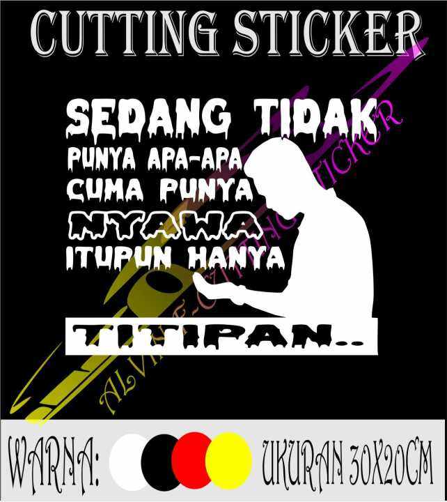 Stiker Variasi Mobil Cutting Sticker Variasi Bodi Samping Kata Kata ...