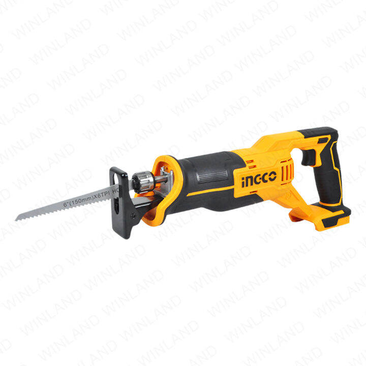 INGCO 20V Lithium-Ion Cordless Reciprocating Saw w/out Battery and ...