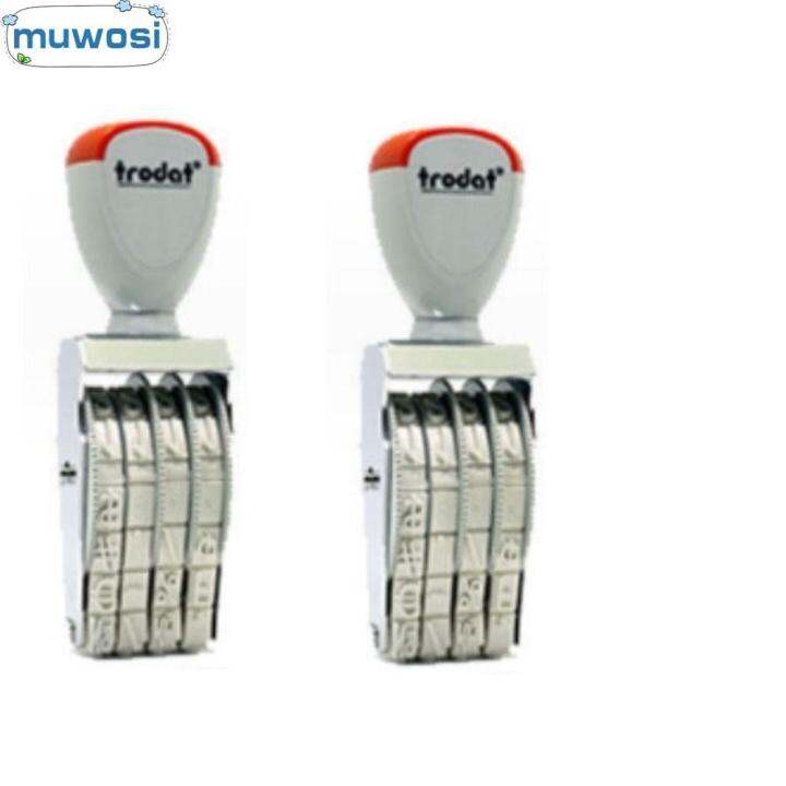 QINXUXU Personalized Number Stamp 4 Digit Number Changeable Business ...