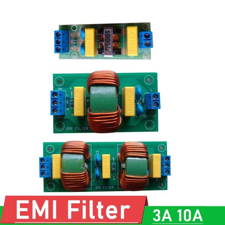 【CW】 10A EMI Filter DC/AC board Noise Impurity Purifier Filtering 110V 220V 12V 24V F/ Audio ...