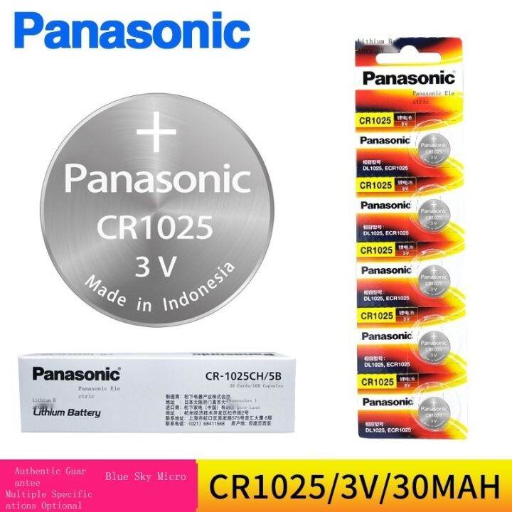 New-original ☍ Panasonic button battery CR1025 lithium ion 3V watch ...