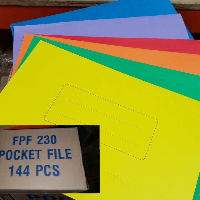 Finepap 1s Pocket File FPF230 Manila Pocket FIle Fail Poket Kertas | Lazada