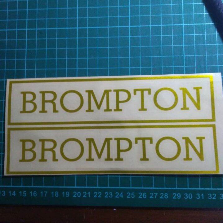 Cutting Sticker Stiker BROMPTON GOLD dan METALIK | Lazada Indonesia