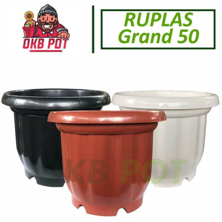 Pot Ruplas Grand 50 - Pot Besar 50 CM - Pot Tanaman Besar Jumbo dan ...
