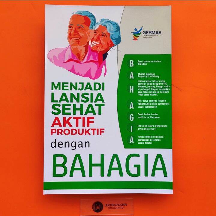 Poster Lansia Bahagia, Poster Kesehatan Usia Lanjut, LAMINASI GLOSSY | Lazada Indonesia
