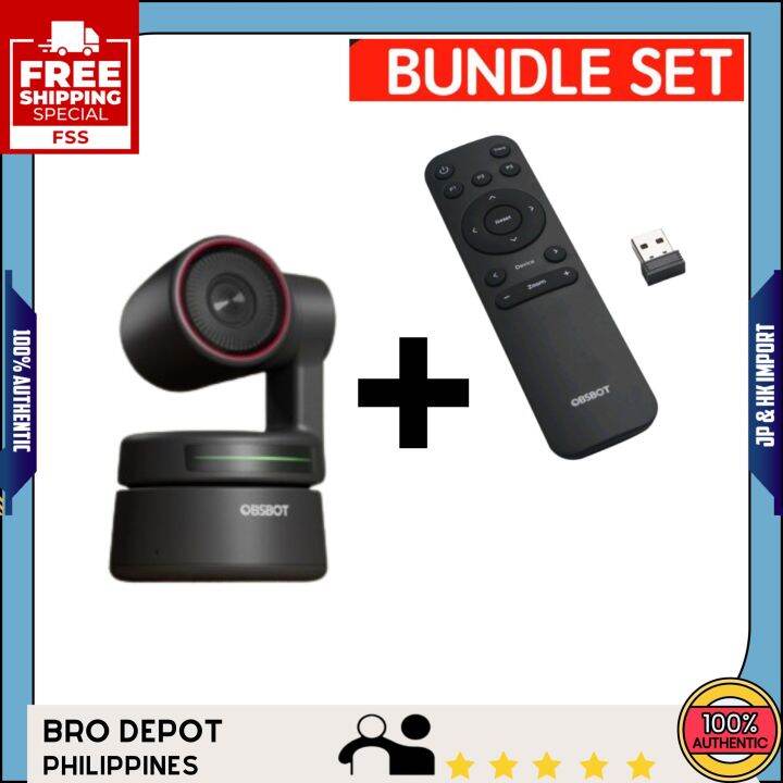 [Ready Stock] Obsbot Tiny 4k + Remote Control | Lazada PH